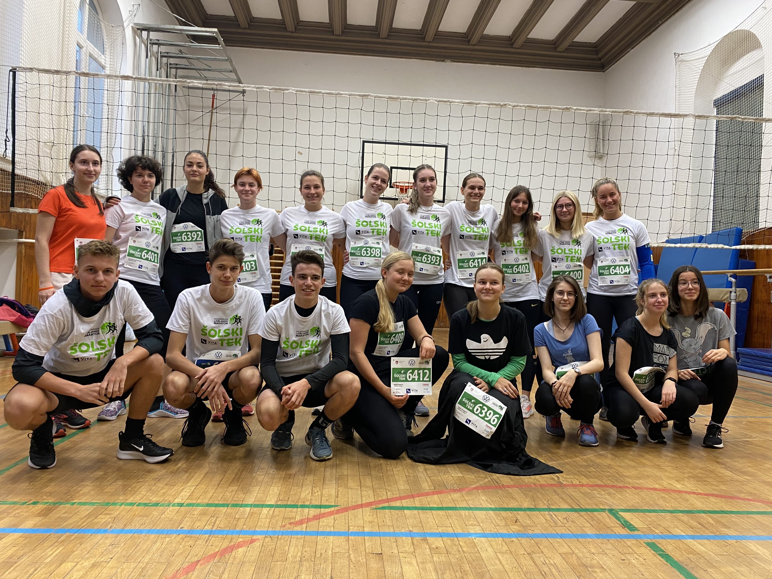 Na Ljubljanskem maratonu - Gimnazija Ledina